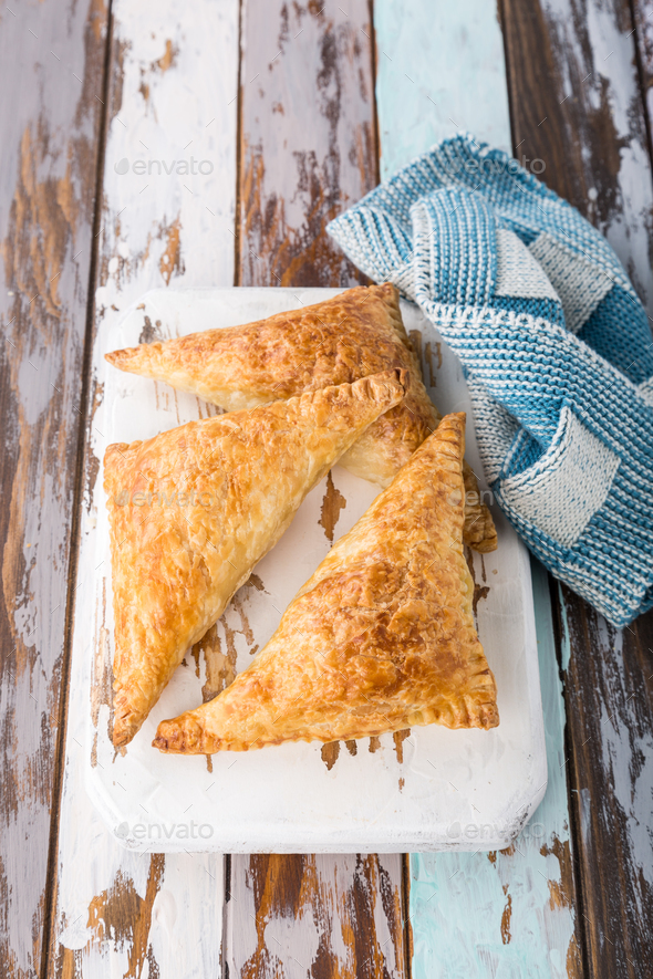 Puff pastry triangles Stock Photo by Merinka | PhotoDune