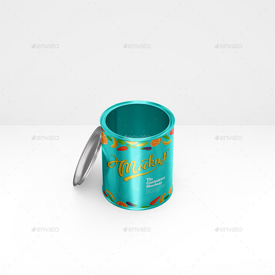 Tin Container Mockup, Graphics | GraphicRiver