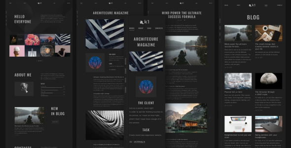 a.k1 - Creative Portfolio & Blog HTML5 Template by shprenger | ThemeForest