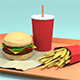 Low-Poly Fast Food by danieldouch | 3DOcean