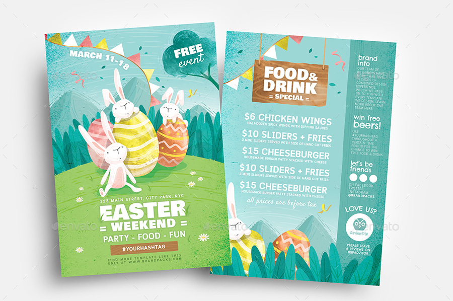 Easter Flyer, Print Templates | GraphicRiver