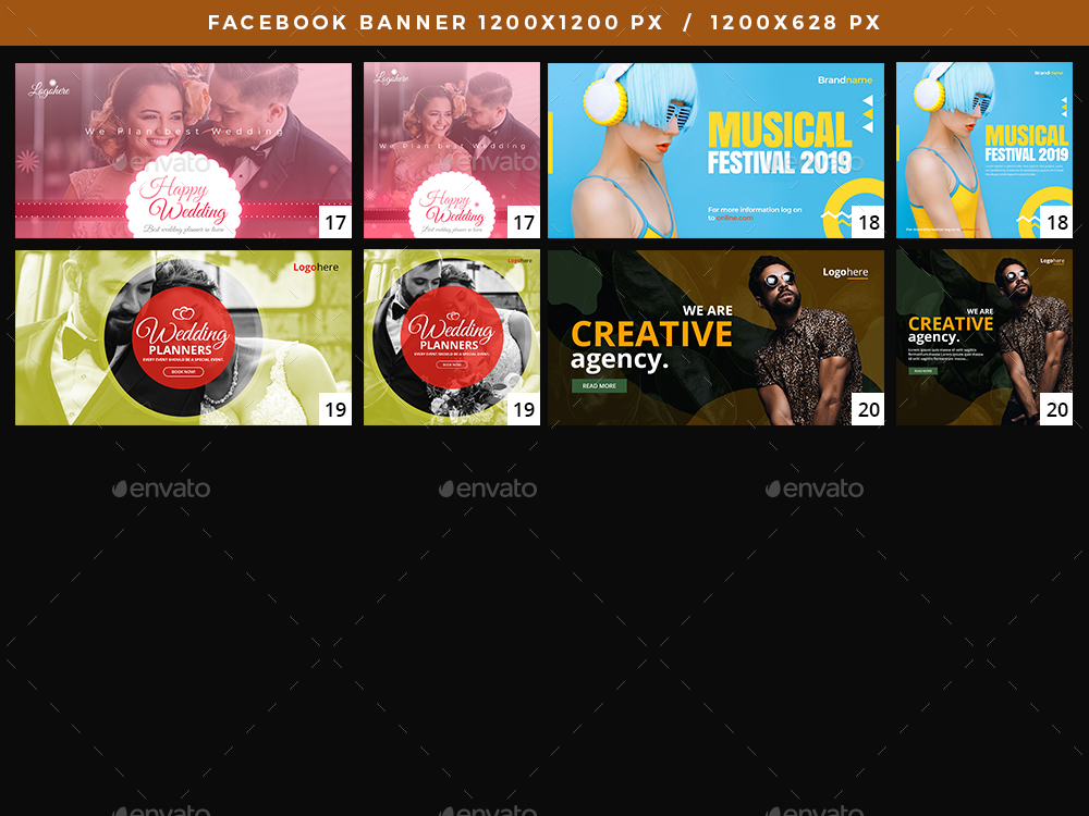 Facebook & Instagram Multipurpose Banners 40, Web Elements | GraphicRiver
