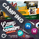Camping Adventure Cover Bundle Templates, Web Elements | GraphicRiver