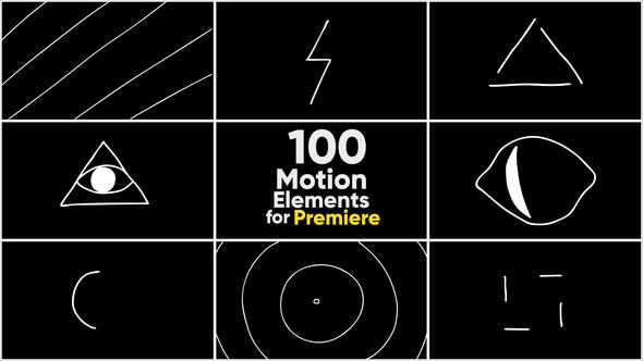 100 Motion Elements Premiere, Premiere Pro Templates | VideoHive