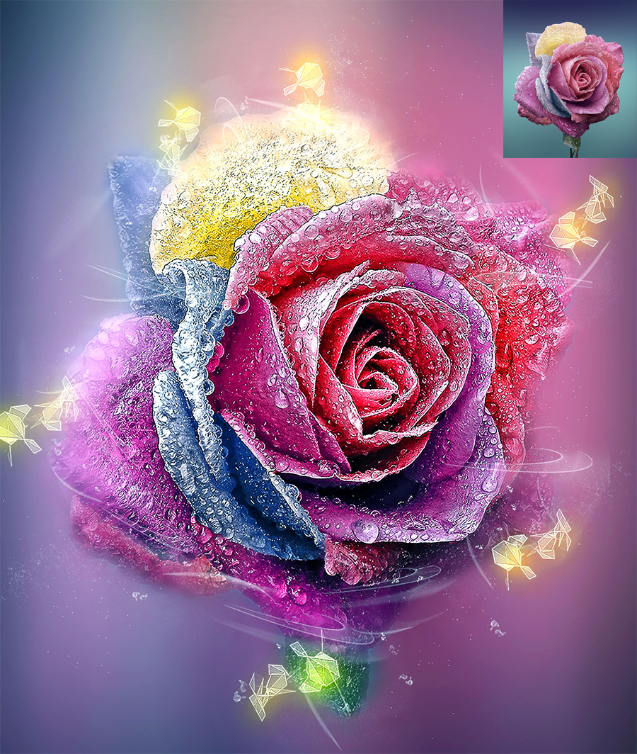 Energy of Crystals Photoshop Action, Add-ons | GraphicRiver