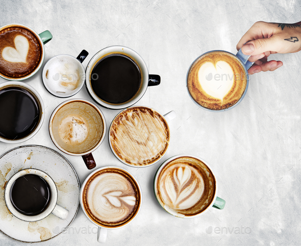 Coffee cups collection Stock Photo by Rawpixel | PhotoDune