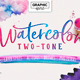 Watercolor Two-Tone Photoshop, Add-ons | GraphicRiver