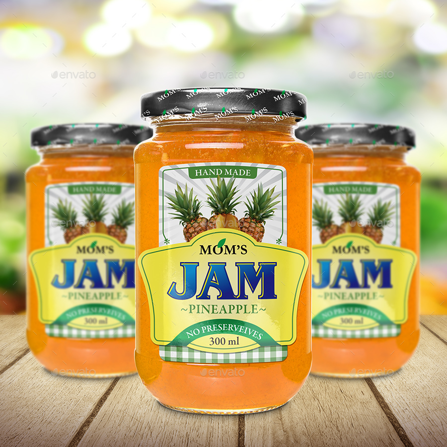 Jam Jar Label Template, Print Templates | GraphicRiver