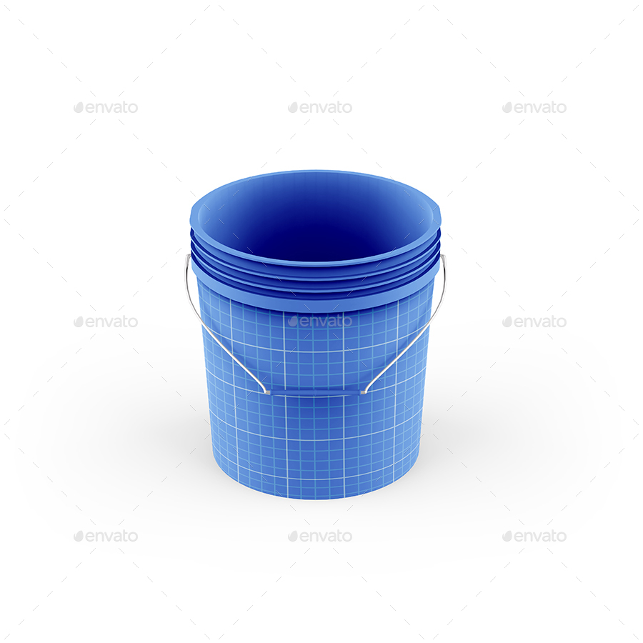 Plastic Bucket Mockup, Graphics | GraphicRiver