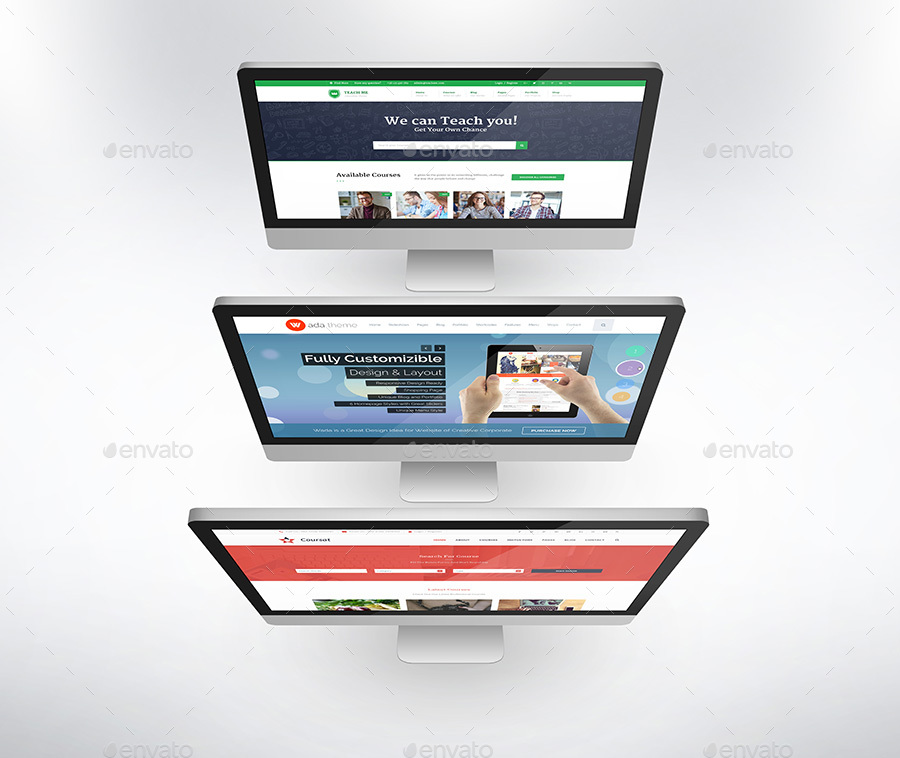Desktop Website Mock-Up V5, Graphics | GraphicRiver