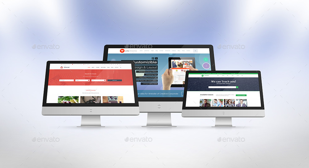 Desktop Website Mock-Up V5, Graphics | GraphicRiver