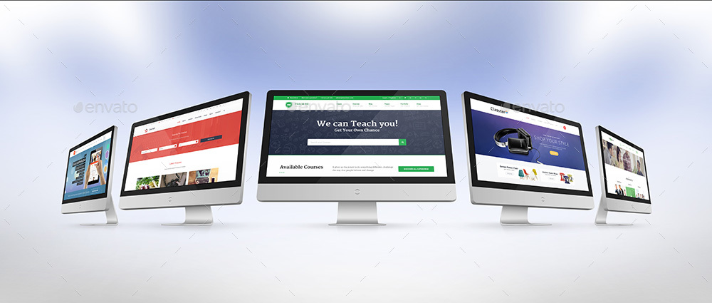 Desktop Website Mock-Up V6, Graphics | GraphicRiver