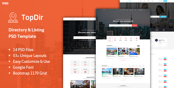 TopDir - Directory & Listing PSD Template by HT_Team | ThemeForest