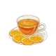 Orange Tea Illustration, Vectors | GraphicRiver