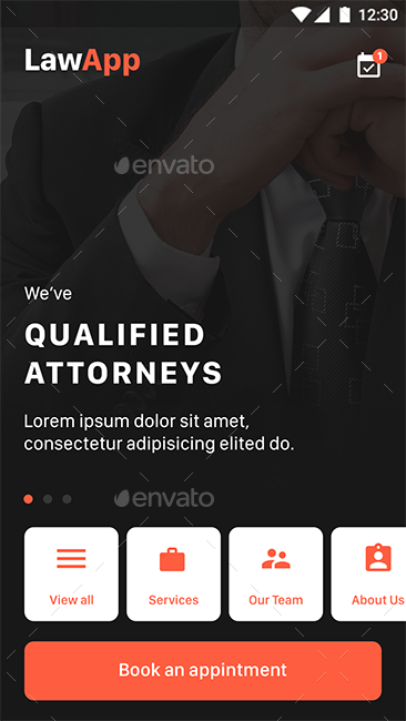 Consulting Firms UI| Financial Advisor UI | Lawyer App UI kit ...