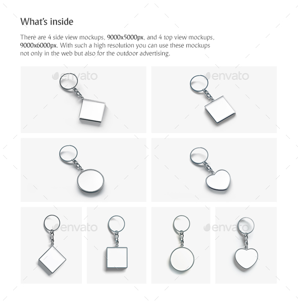 Keychain Mockup Set, Graphics | GraphicRiver