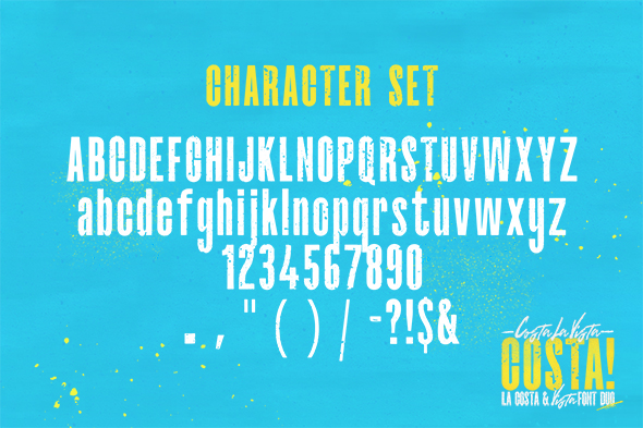Costa La Vista Font, Fonts | GraphicRiver