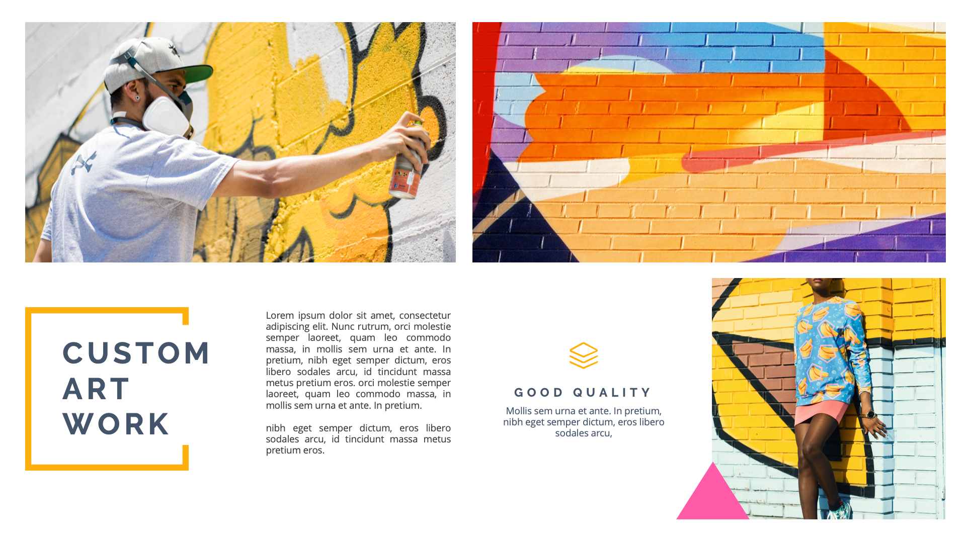 Pastel - Pop Art & Graffiti Google Slides Template, Presentation Templates