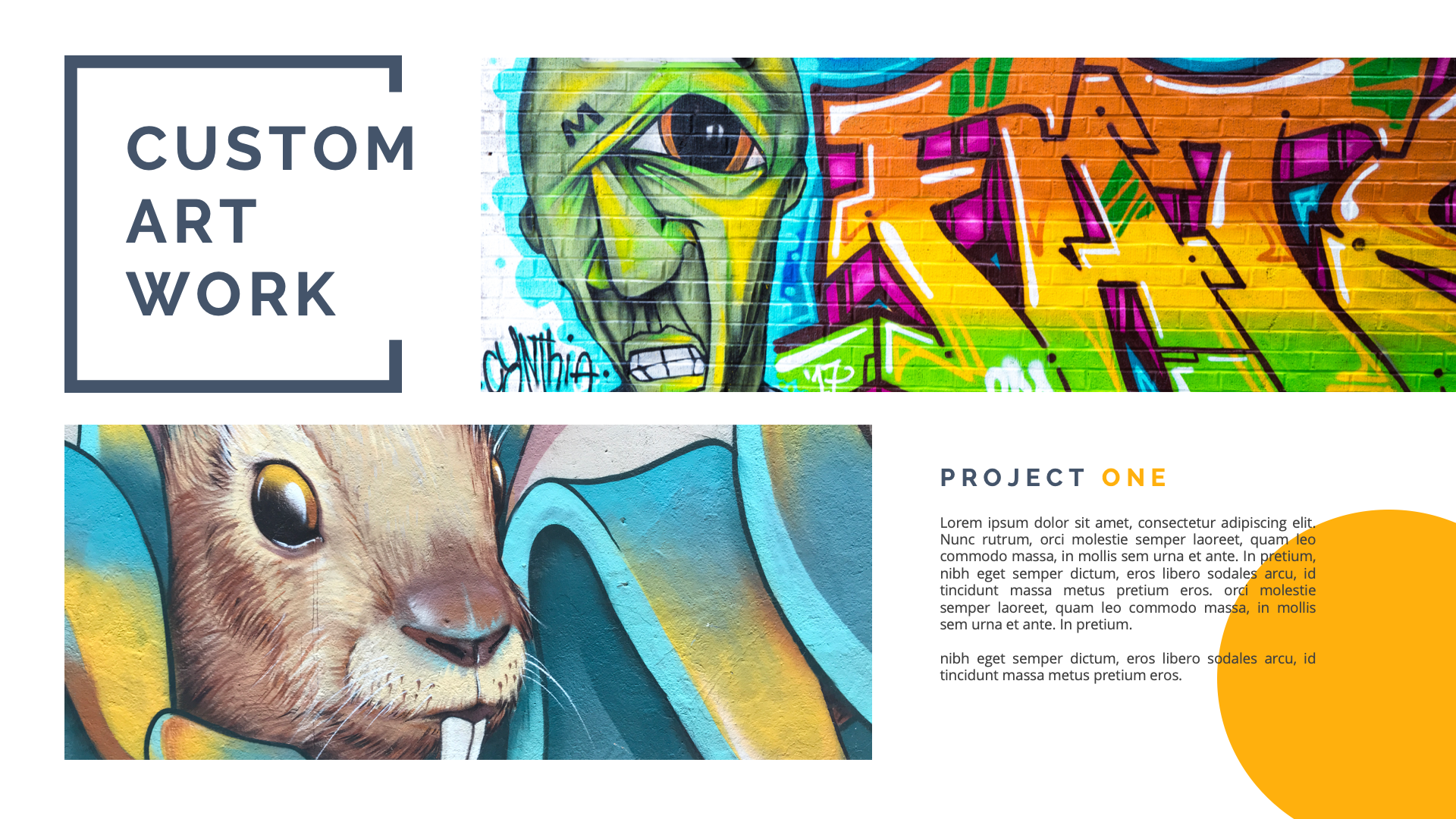 Pastel - Pop Art & Graffiti Google Slides Template, Presentation Templates