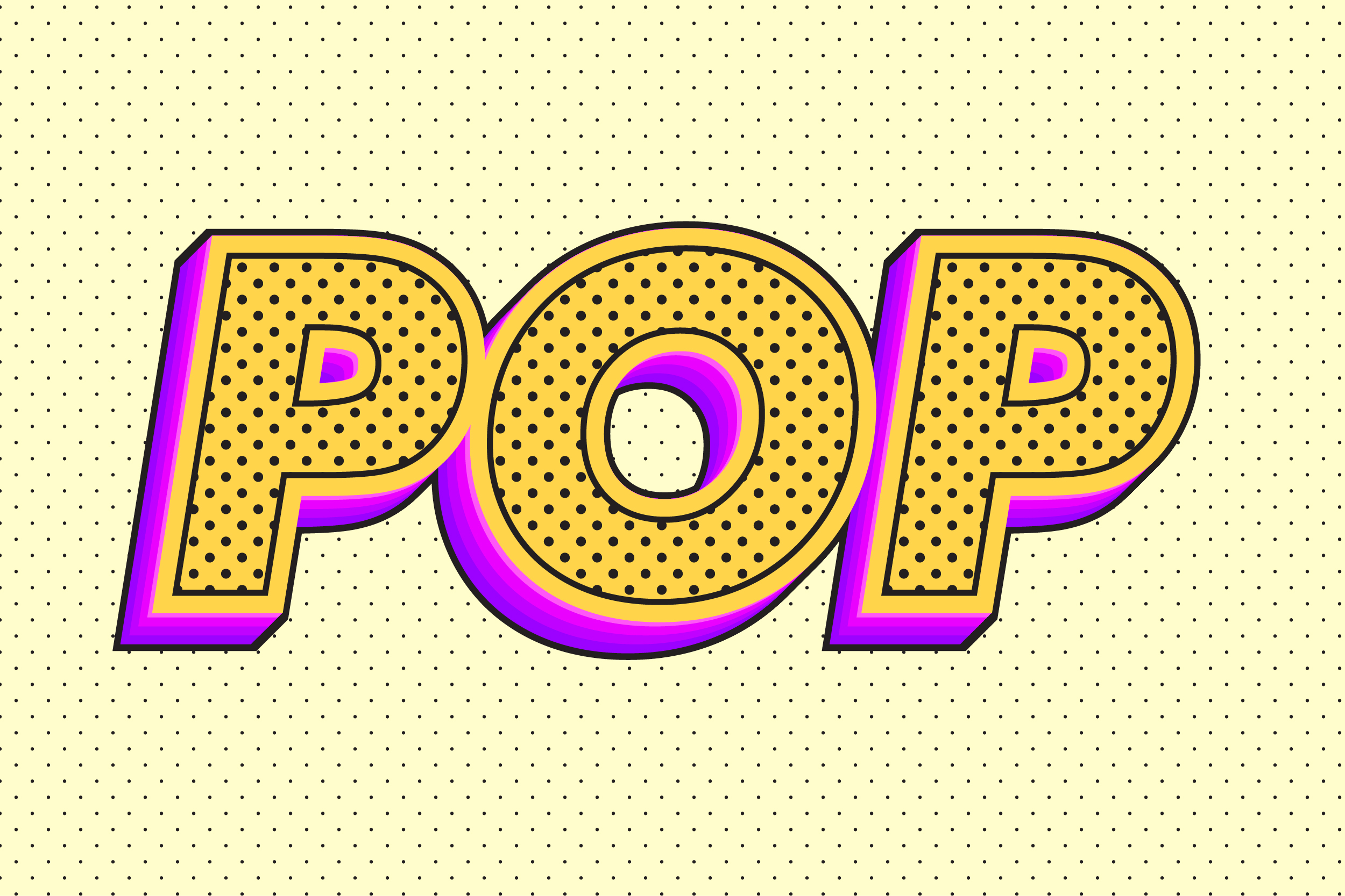 Pop art text effects for Illustrator, Add-ons | GraphicRiver