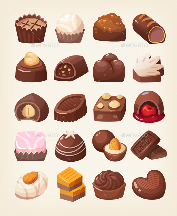Sweets Vectors, Vectors | GraphicRiver