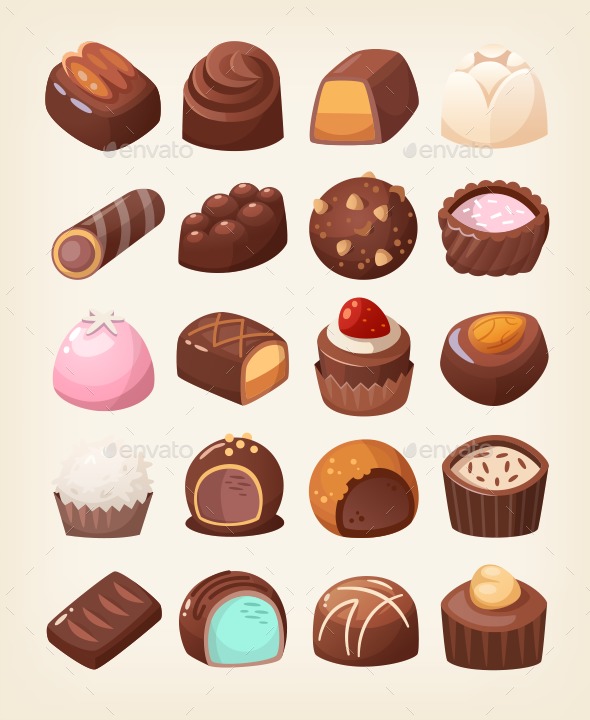 Sweets Vectors, Vectors | GraphicRiver