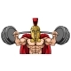 Spartan Trojan Weight Lifting Body Building Mascot, Vectors | GraphicRiver