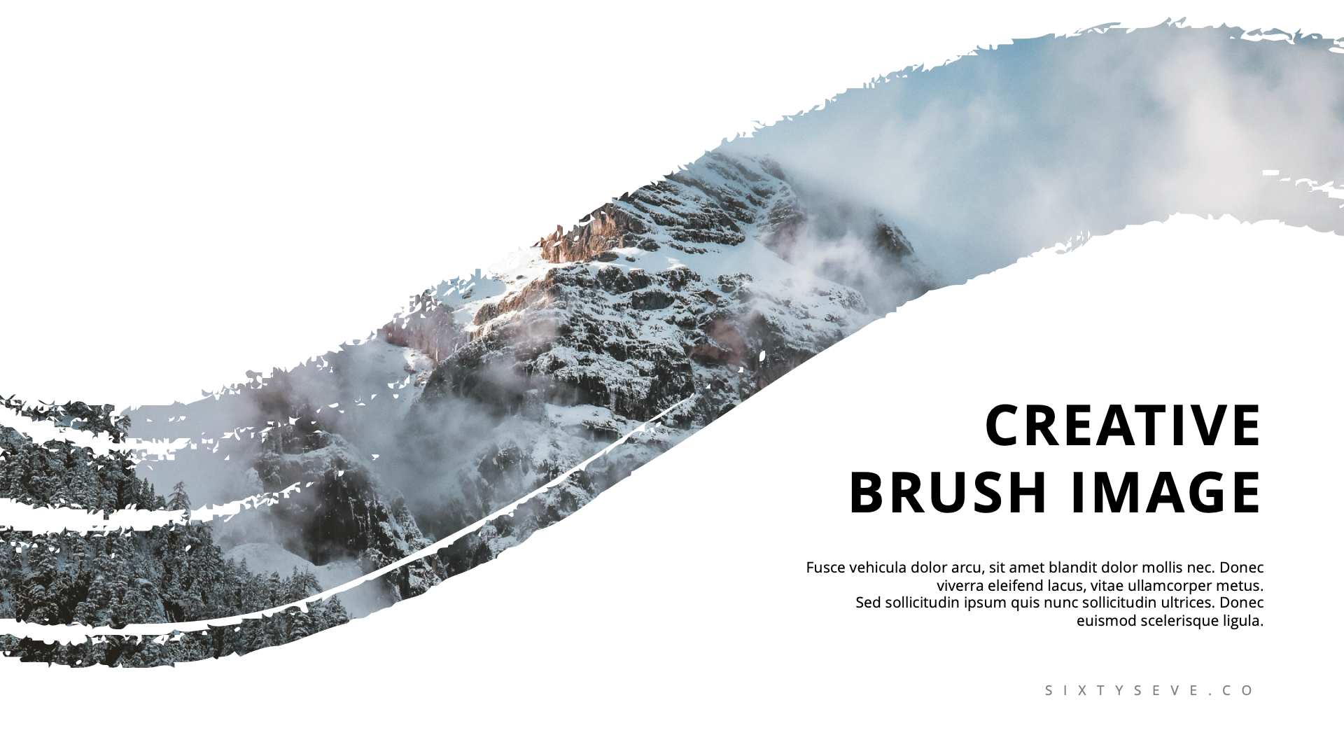 Sixty Seven - Creative Brush Powerpoint Template, Presentation Templates