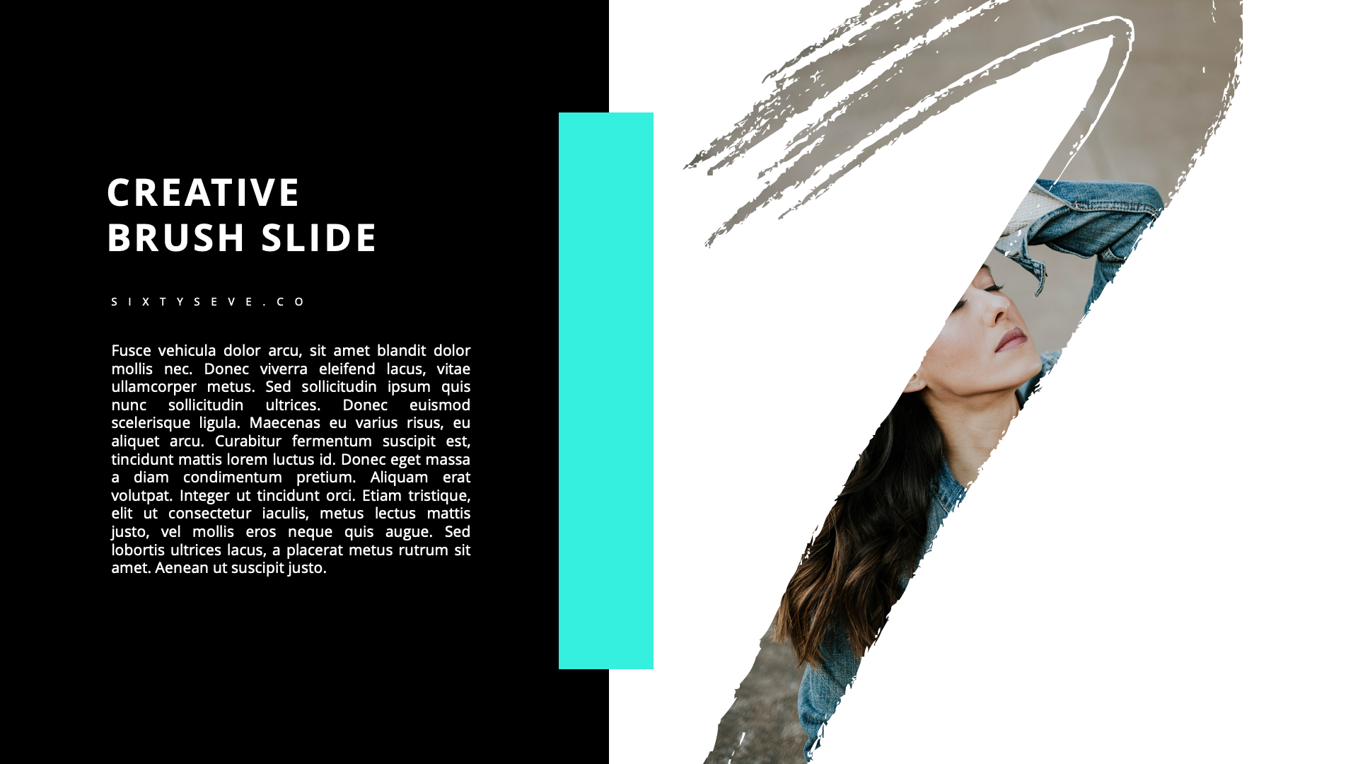 Sixty Seven - Creative Brush Powerpoint Template, Presentation Templates