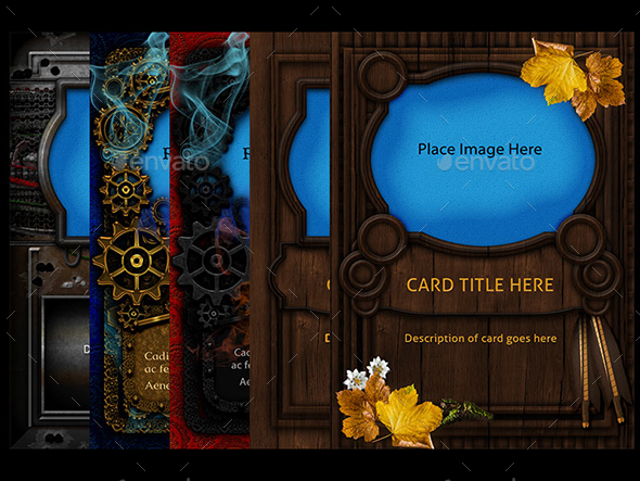 10 Collectable Card Templates, Game Assets | GraphicRiver