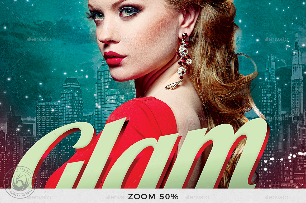 Glam Night Flyer Template, Print Templates | GraphicRiver