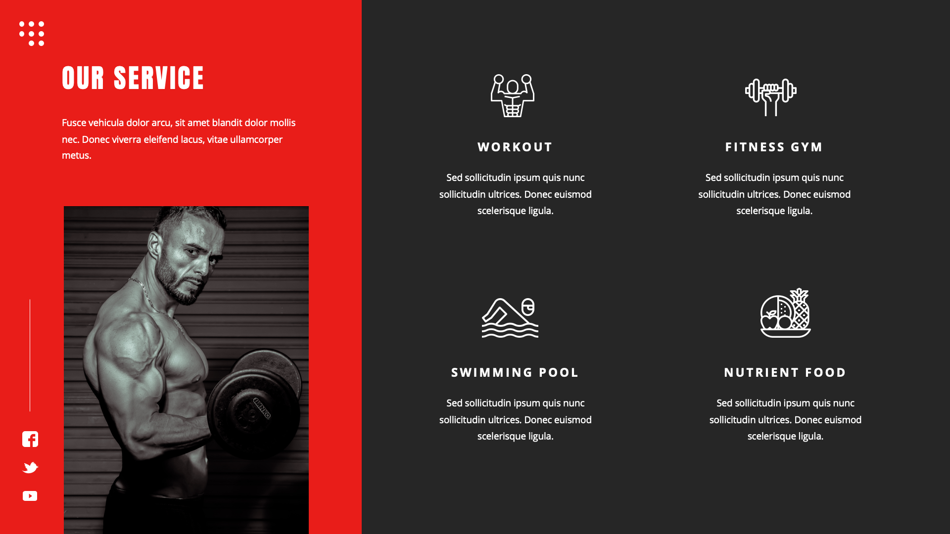 Shapes - Gym & Bodybuilding Powerpoint Template, Presentation Templates