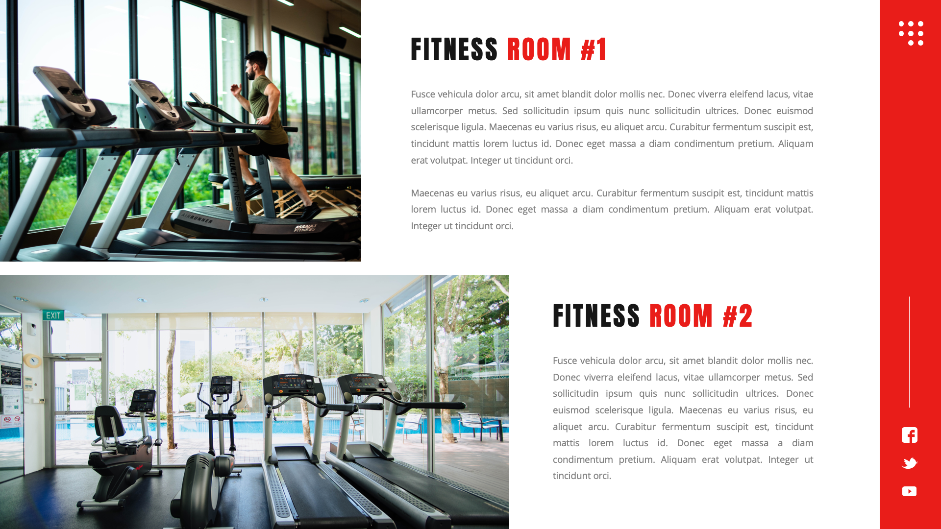 Shapes - Gym & Bodybuilding Powerpoint Template, Presentation Templates