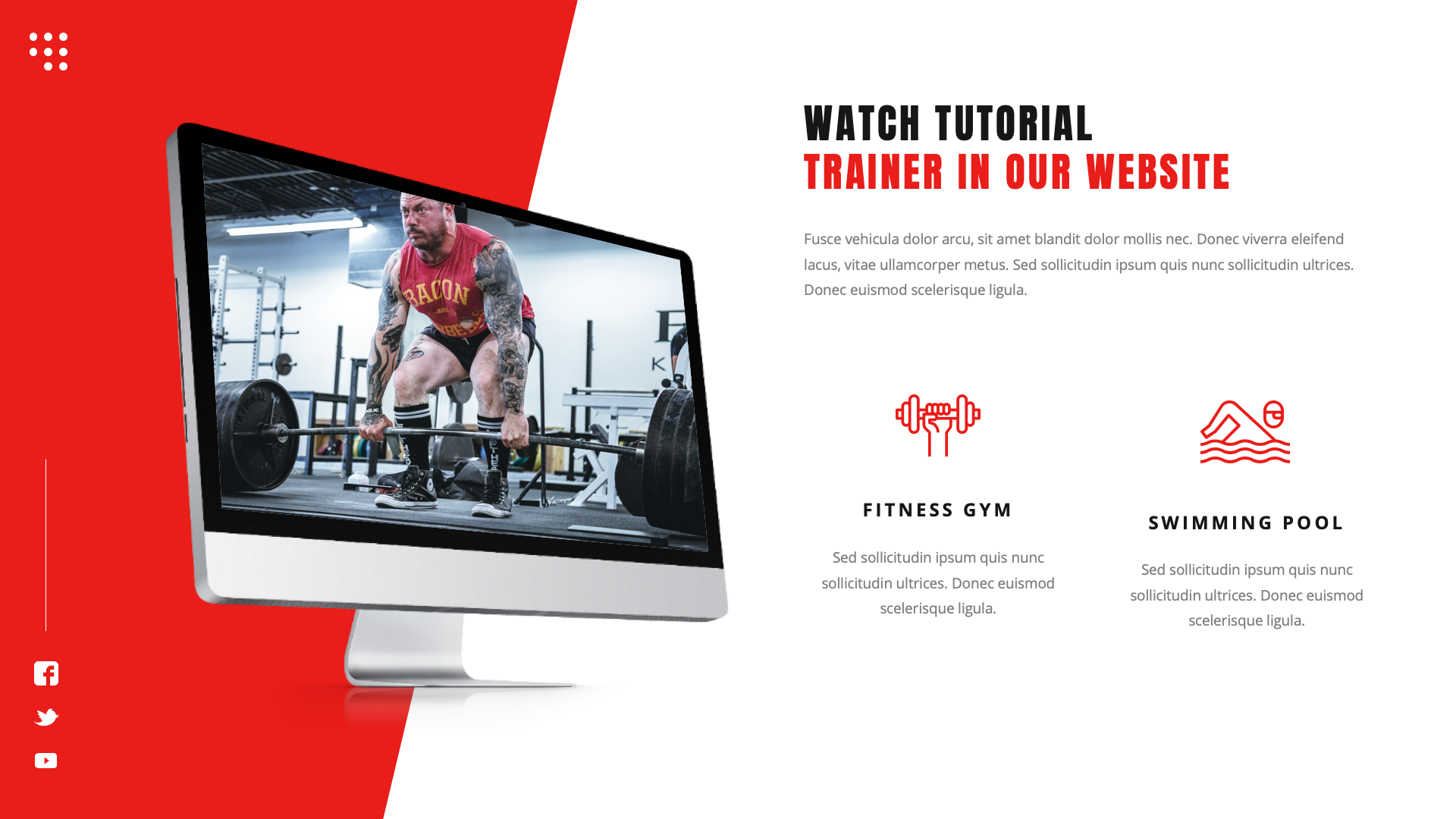 Shapes - Gym & Bodybuilding Powerpoint Template, Presentation Templates
