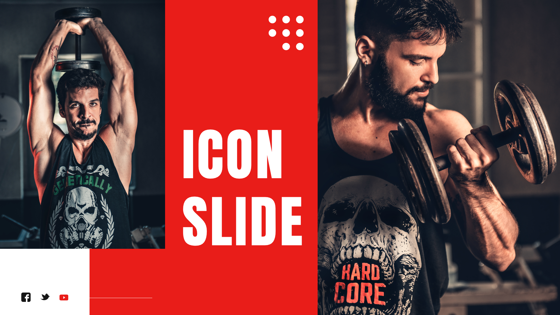 Shapes - Gym & Bodybuilding Powerpoint Template, Presentation Templates
