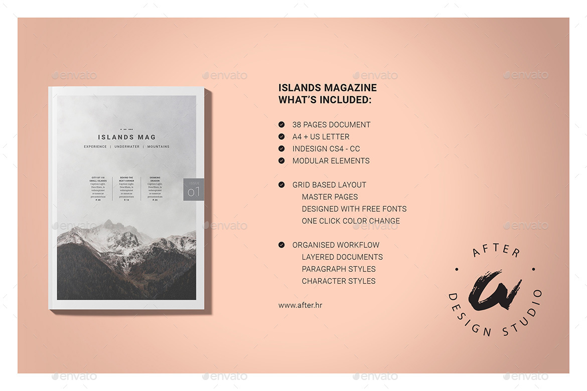 Islands Mag, Print Templates | GraphicRiver