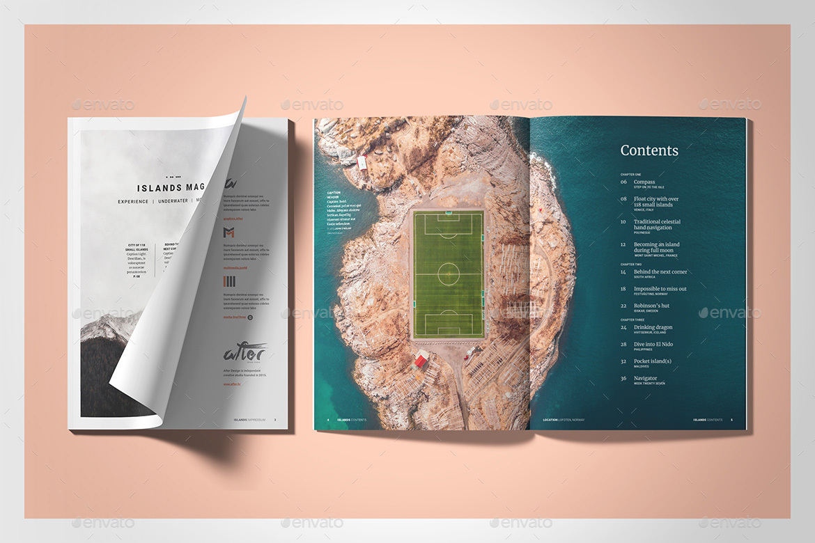 Islands Mag, Print Templates | GraphicRiver