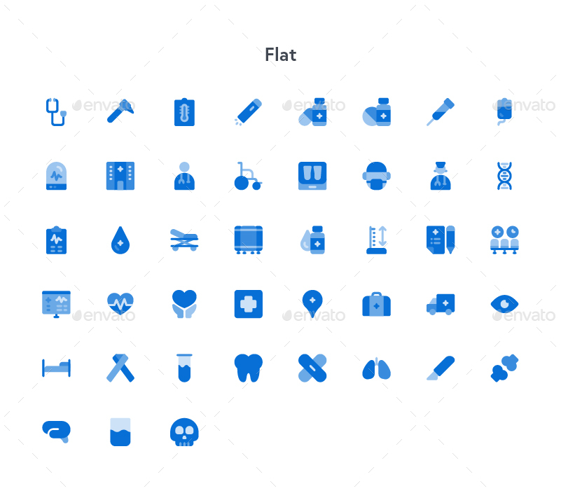 Medical Icons in Blue Theme For Your Website, Mobile Apps and ...