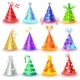 Festive Caps Collection for Celebration on White, Vectors | GraphicRiver