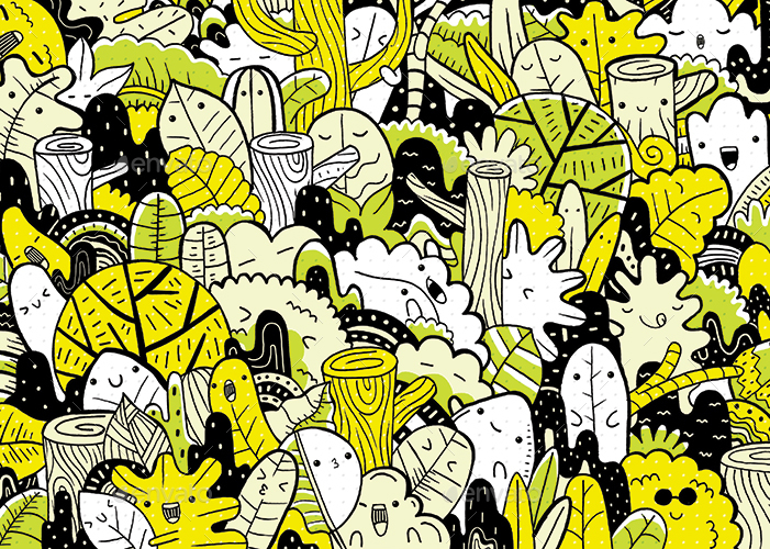 Bundle Pattern Doodles Collection, Graphics | GraphicRiver