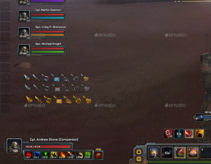 Starfall - RPG User Interface, Game Assets | GraphicRiver