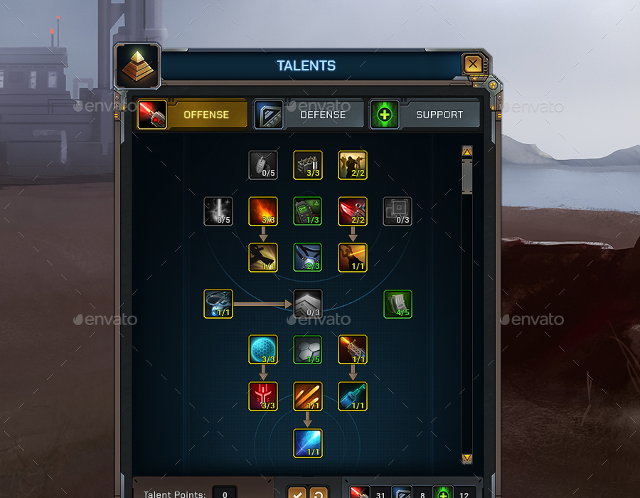 Starfall - RPG User Interface, Game Assets | GraphicRiver
