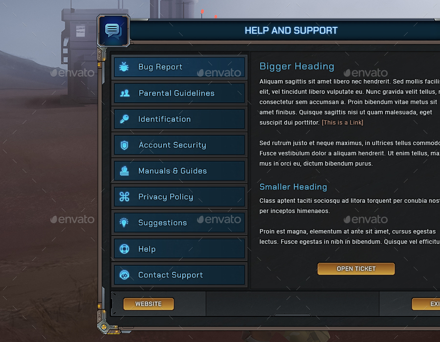 Starfall - RPG User Interface, Game Assets | GraphicRiver