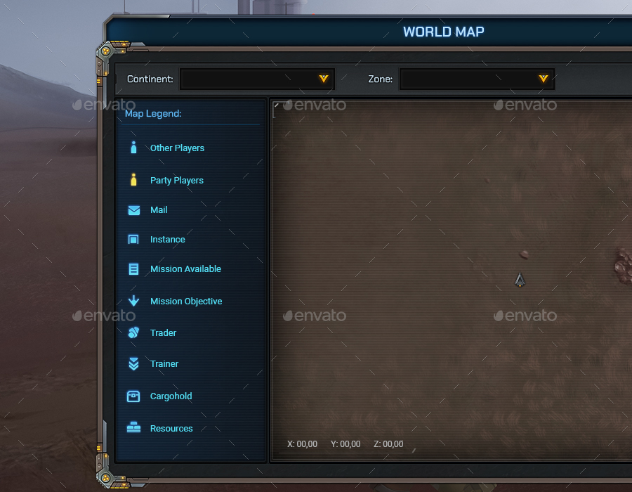 Starfall - RPG User Interface, Game Assets | GraphicRiver