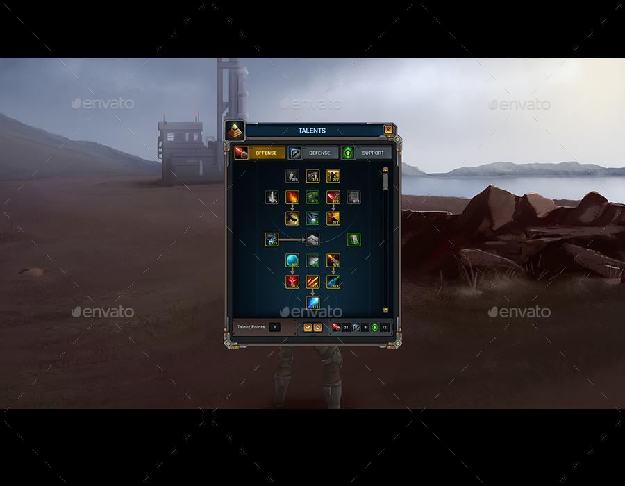 Starfall - RPG User Interface, Game Assets | GraphicRiver