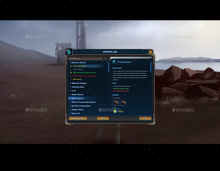 Starfall - RPG User Interface, Game Assets | GraphicRiver
