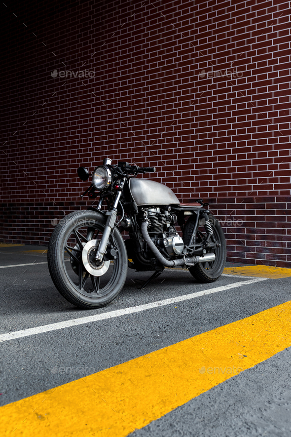 Vintage motorcycle cafe racer style. Stock Photo by nikkolia | PhotoDune