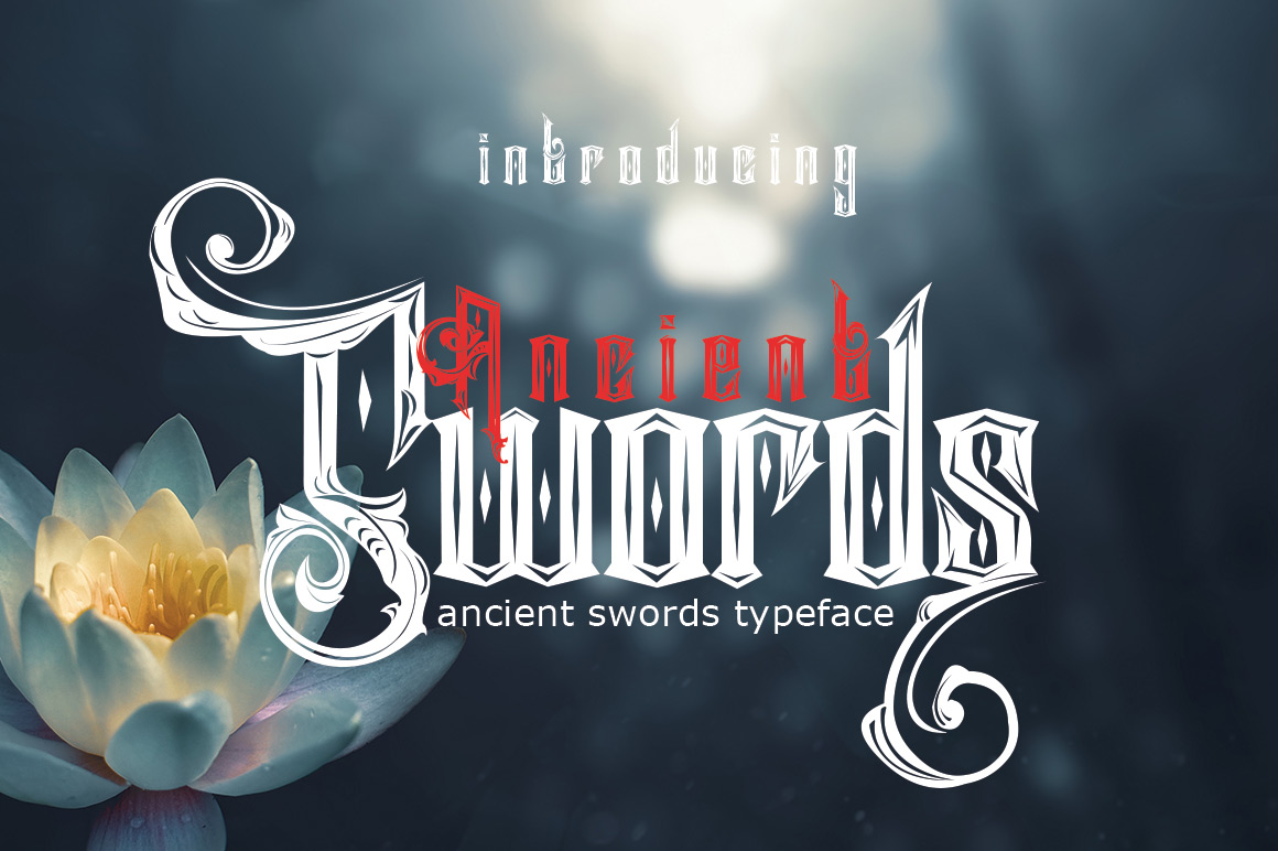 Ancient sword, Fonts | GraphicRiver
