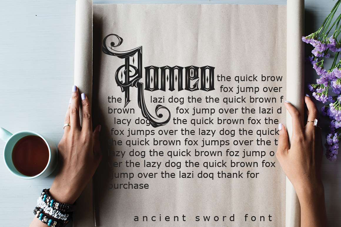 Ancient sword, Fonts | GraphicRiver