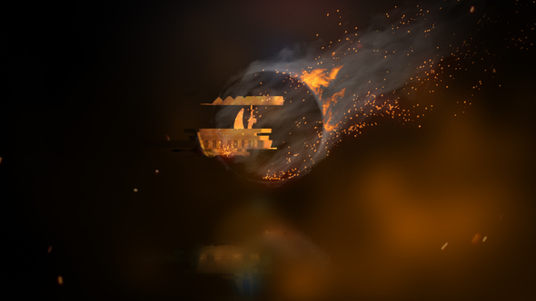 Rotating Fire Logo Reveal, After Effects Project Files | VideoHive